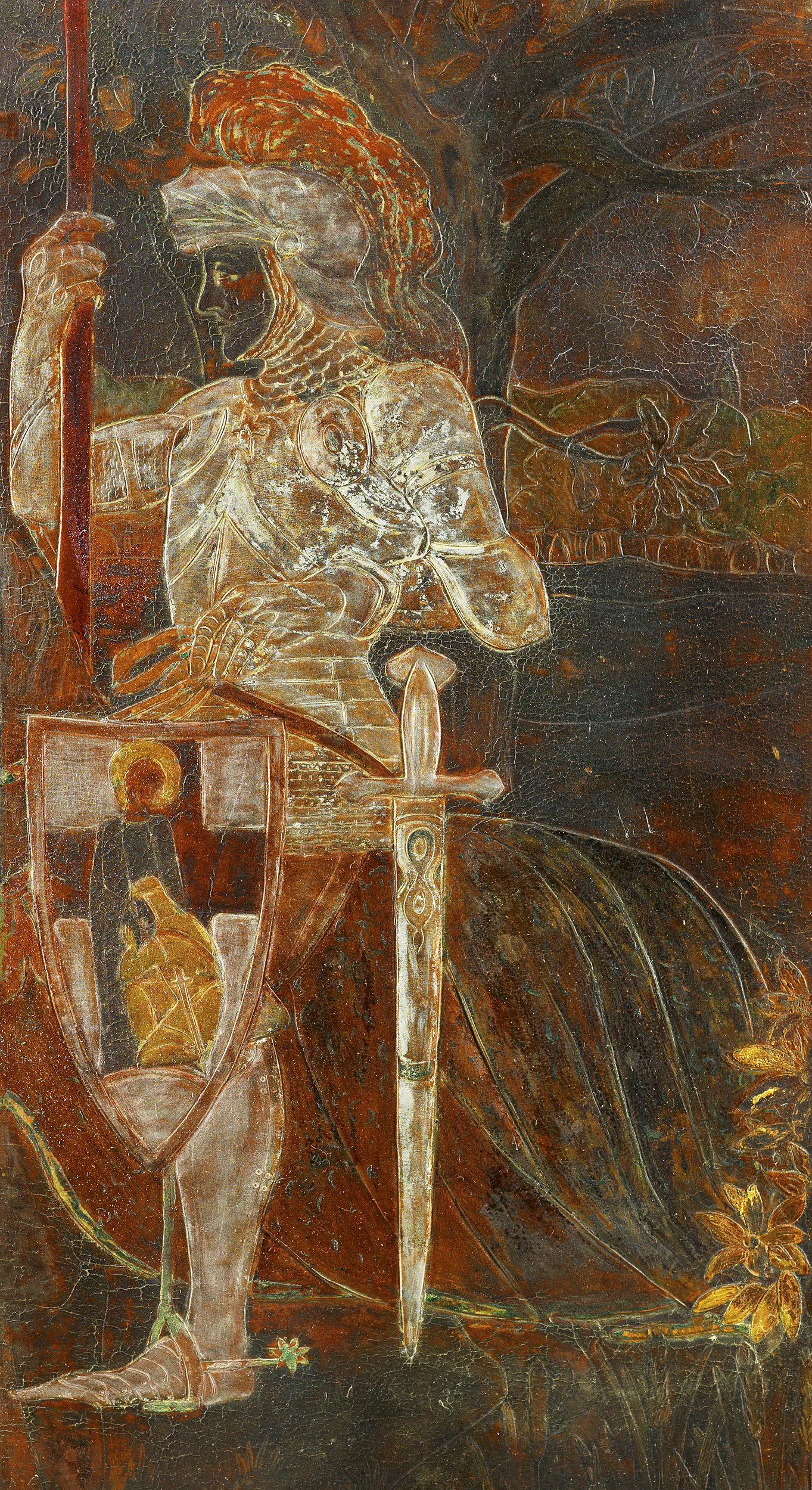 Arts Crafts Leather Camelot Medieval Panels | Westland London